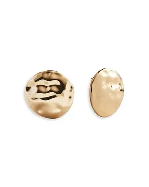 Baublebar Odette Hammered Statement Stud Earrings - Gold