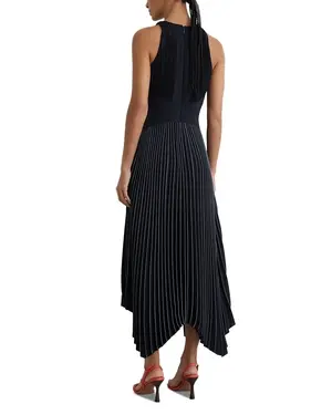 REISS Petites Rachel Pleated Dress