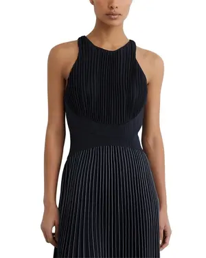 REISS Petites Rachel Pleated Dress