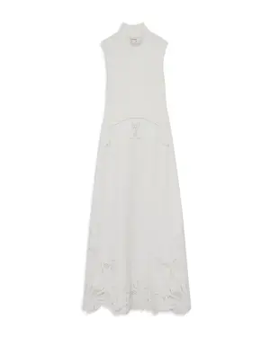 REISS Phoenix Sleeveless High Neck Midi Dress