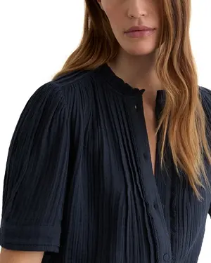 REISS Aurelia Muslin Top