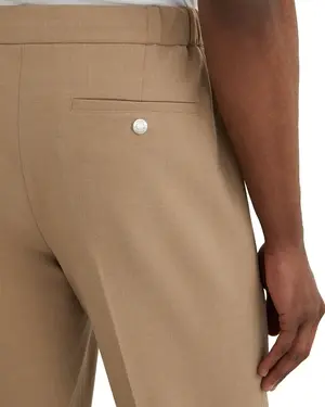 REISS Found Slim Fit Drawcord Trousers - Soft Camel