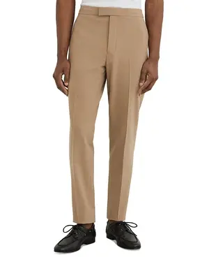 REISS Found Slim Fit Trousers - Soft Camel