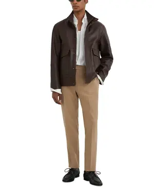 REISS Found Slim Fit Trousers - Soft Camel