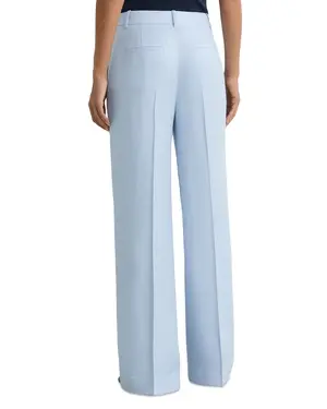 REISS Petite Magda Wide Leg Suit Trousers - Blue
