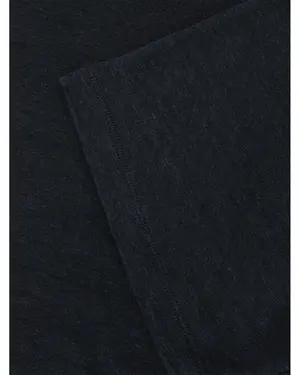 REISS Langley Relaxed Fit Linen T-shirt - Navy