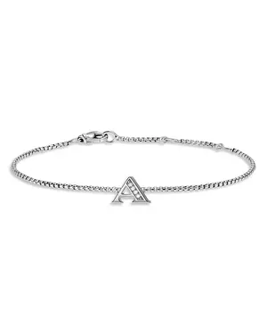 David Yurman Petite Initial Chain Bracelet - A