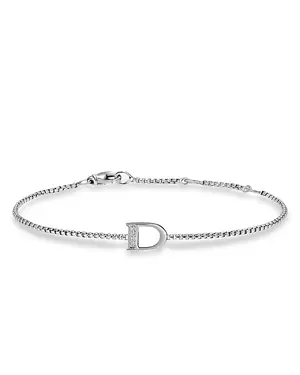 David Yurman David Yurman Petite Initial Chain Bracelet D