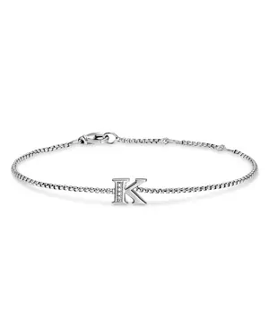 David Yurman Petite Initial Chain Bracelet - K