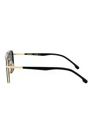 Carrera Eyewear Square Frame Sunglasses With Gold-tone Hardware - Black