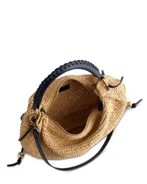 Madewell Camren Gathered Raffia Shoulder Bag