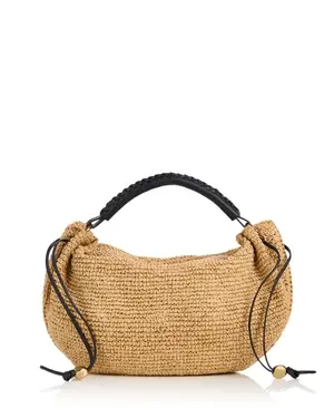 Madewell Camren Gathered Raffia Shoulder Bag