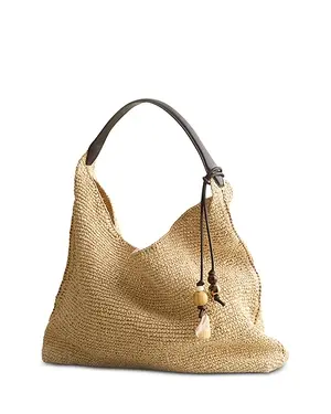 Madewell Mylie Raffia Shoulder Bag - Natural/multi