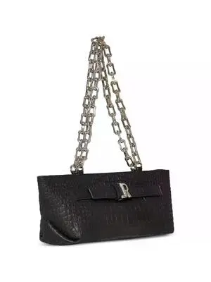 John Richmond Croc-effect Shoulder Bag