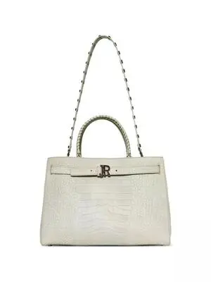 John Richmond Croc-effect Studded Tote Bag
