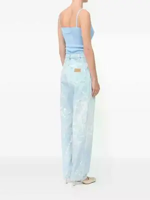MAISON MARGIELA Paint Detail Straight Leg Jeans