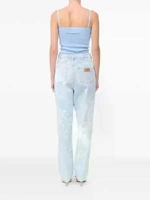 MAISON MARGIELA Paint Detail Straight Leg Jeans