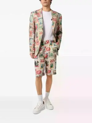 BILLIONAIRE Printed Drawstring Shorts