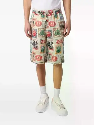 BILLIONAIRE Printed Drawstring Shorts