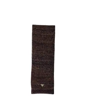 Prada Melange Wool And Cashmere Scarf - Blue