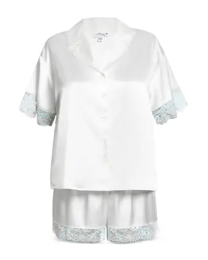 IN BLOOM BY JONQUIL Stretch Satin Shortie Pajama Set