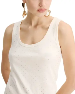 Marella Embellished Knit Top - Wool White