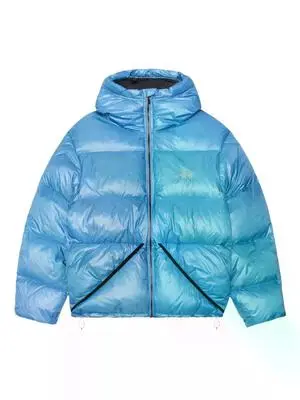 StÜssy Hooded Logo Jacket - Blue