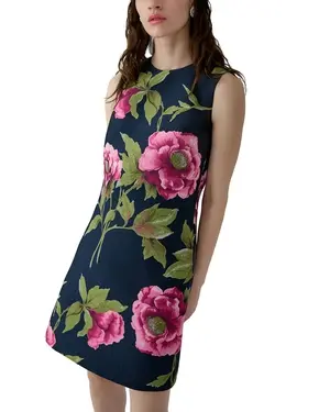 Carolina Herrera Sleeveless Floral Dress