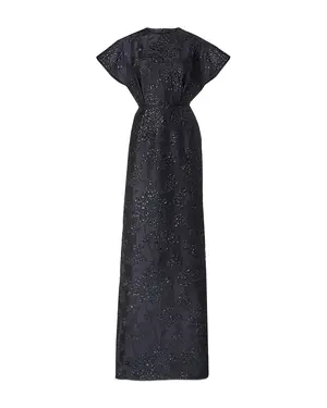 Carolina Herrera Fan Bodice Gown