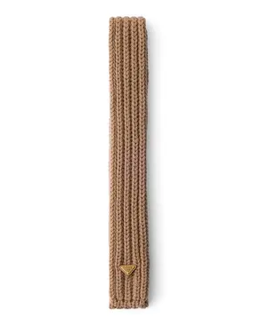 Prada Wool Scarf Camel Brown