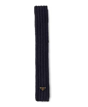 Prada Wool Scarf Navy