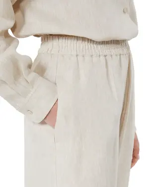 Max Mara Wkdfelino Linen Pants - Ecru