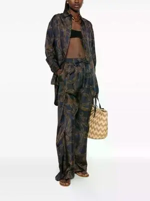 Loewe Anagram-print Trousers - Blue