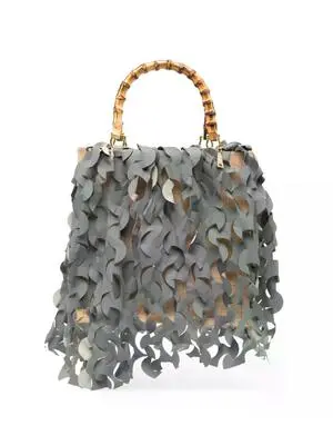LA MILANESA Oceano Bamboo-handle Tote Bag - Grey
