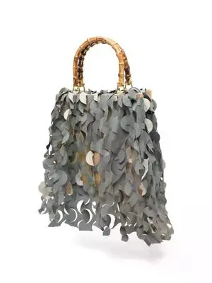 LA MILANESA Oceano Bamboo-handle Tote Bag - Grey