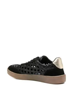 GIOSEPPO Ijebu Woven Leather Sneakers