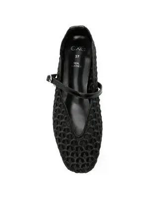 EXÈ Exe Cut-out Buckle-fastening Ballet Flats