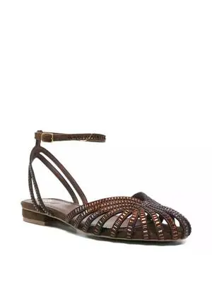 EXÈ Embellished Cage-strap Sandals