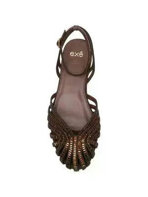 EXÈ Embellished Cage-strap Sandals