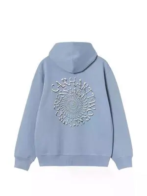 Carhartt Work In Progress Spiral Print Hoodie - Blue