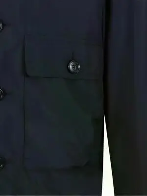 Paul & Shark Button-up Bomber Jacket - Blue
