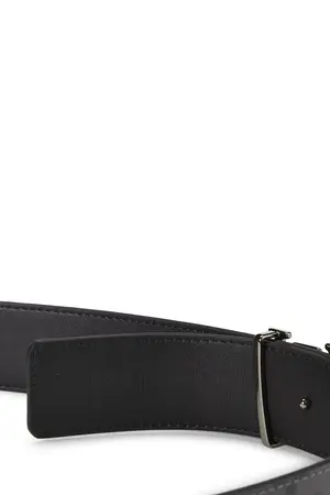 LOUIS VUITTON Monogram Eclipse Initiales Reversible Belt - Grey