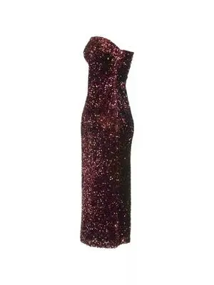 AL DUCA D’AOSTA 1902 Strapless Sequin-embellished Bustier Dress