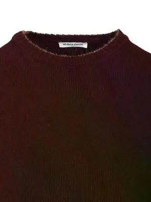 AL DUCA D’AOSTA 1902 Bordeaux Wool Crew Neck Sweater