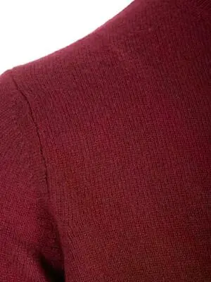 AL DUCA D’AOSTA 1902 Burgundy Cashmere Roll-neck Sweater