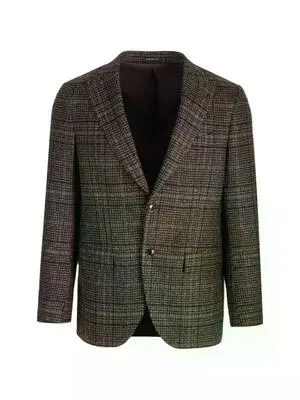AL DUCA D’AOSTA 1902 Check-pattern Peak-lapel Blazer