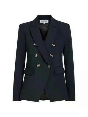 Veronica Beard Miller Dickey Button Double-breasted Blazer - Blue