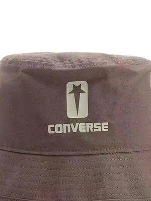 Rick Owens X Converse Logo Print Bucket Hat