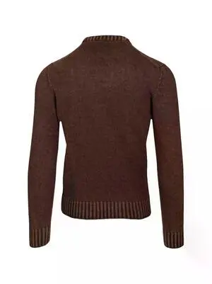 AL DUCA D’AOSTA 1902 Crew Neck Ribbed Trim Sweater