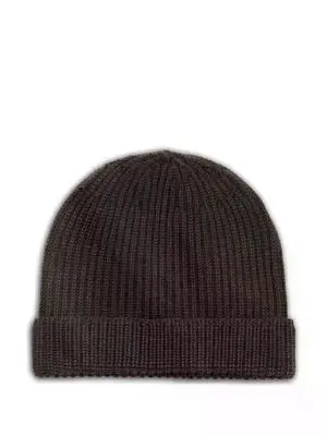 AL DUCA D’AOSTA 1902 Ribbed Knit Beanie - Brown